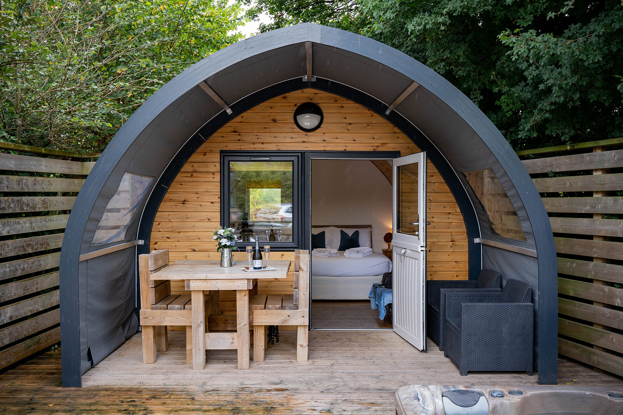 Henfields Country Retreat. Luxury lodges all with hot tubs